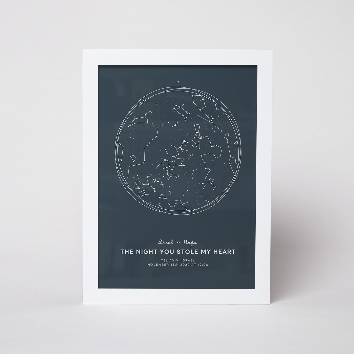 White Space מפת כוכבים דגם Navy Blue | תמונות לעיצוב הבית